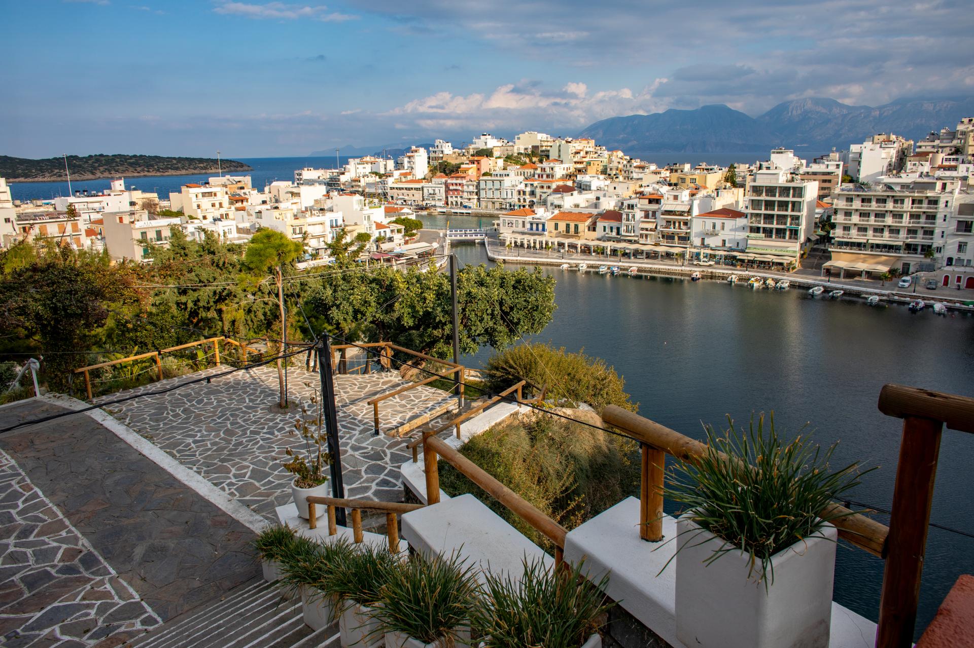 Agios Nikolaos apartments booking Crete, city town by the sea in Greece